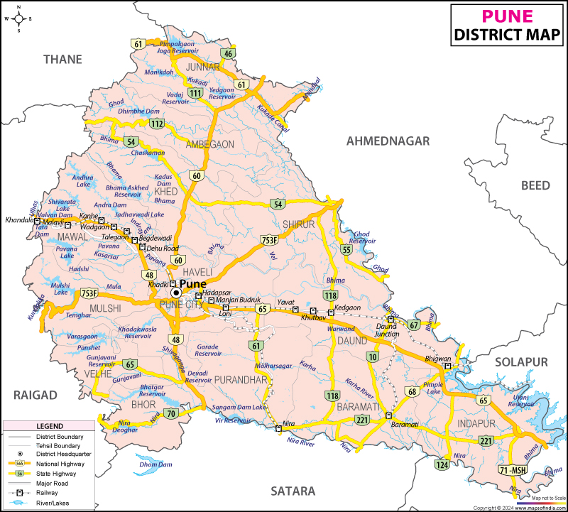 Pune District Map Pune District Map