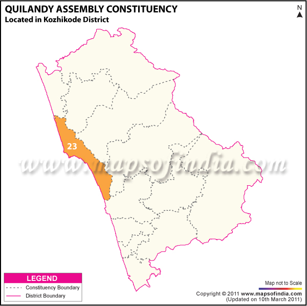 Quilandy Assembly Election Results 2016, Winning MLA List, Constituency Map