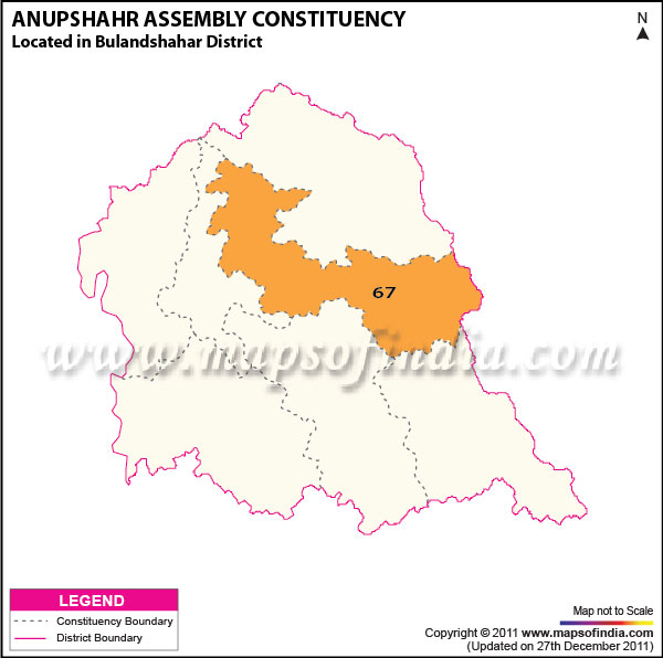 Anupshahr Vidhan Sabha Constituency Map | Anupshahr Election Result ...