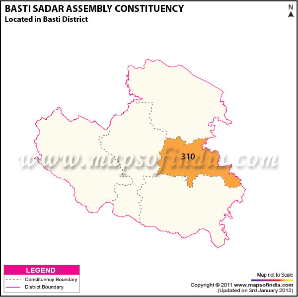 Basti Sadar Election Result 2022 Live | Assembly Constituency Map ...