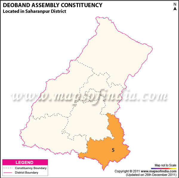 Deoband Vidhan Sabha Constituency Map | Deoband Election Result 2022 ...
