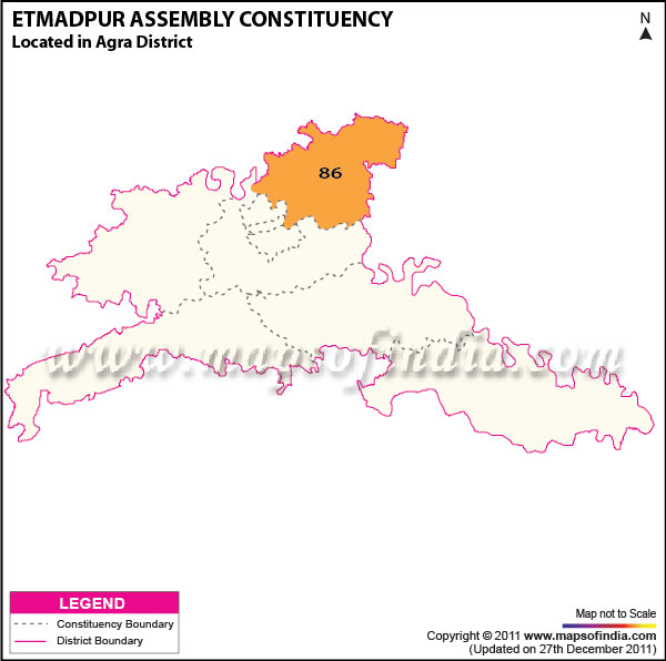 Etmadpur Vidhan Sabha Constituency Map | Etmadpur Election Result 2022 ...