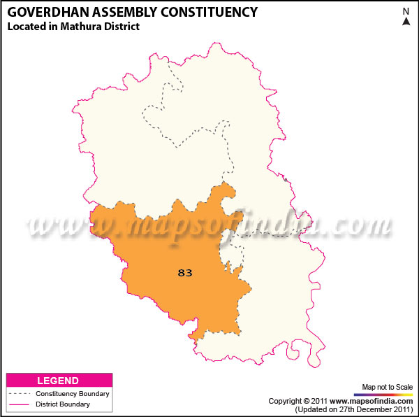 Goverdhan Vidhan Sabha Constituency Map | Goverdhan Election Result ...