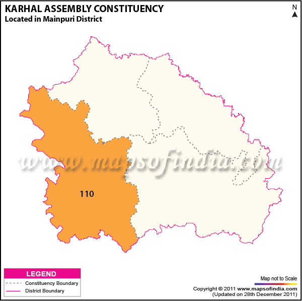 Karhal Vidhan Sabha Constituency Map | Karhal Election Result 2022 ...