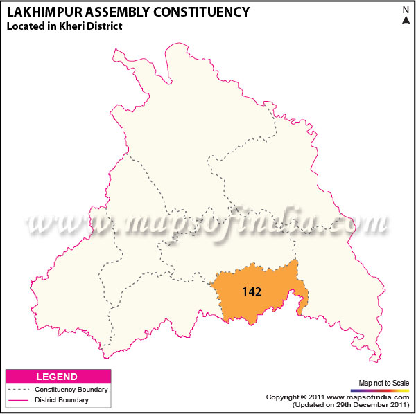 Lakhimpur Vidhan Sabha Constituency Map | Lakhimpur Election Result ...