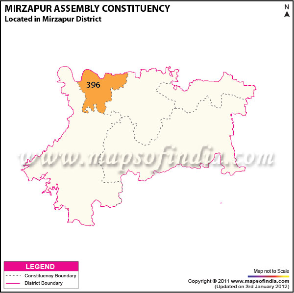 Mirzapur Assembly Constituency Map, Mirzapur Election 2017 Results