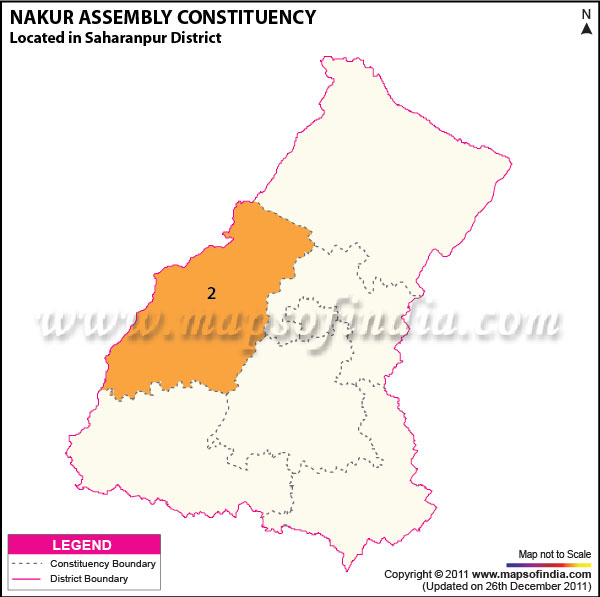 Nakur Vidhan Sabha Constituency Map | Nakur Election Result 2022 ...