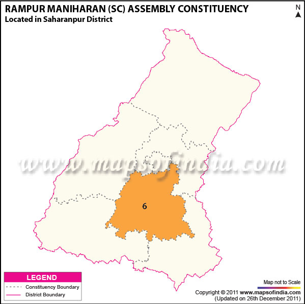 Rampur Maniharan (SC) Vidhan Sabha Constituency Map | Rampur Maniharan ...