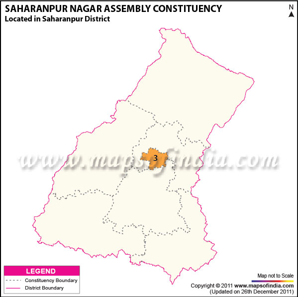 Saharanpur Nagar Vidhan Sabha Constituency Map | Saharanpur Nagar ...