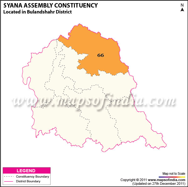 Syana Vidhan Sabha Constituency Map | Syana Election Result 2022 ...