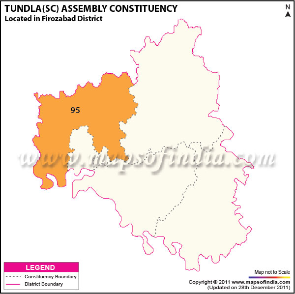 Tundla (SC) Vidhan Sabha Constituency Map | Tundla (SC) Election Result ...