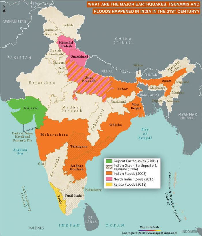 What are the Major Earthquakes, Tsunamis, and Floods Happened in India ...