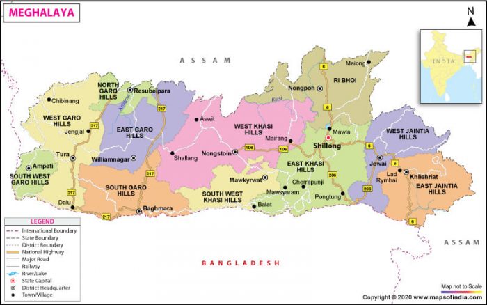 What are the Key Facts of Meghalaya? | Meghalaya Facts - Answers