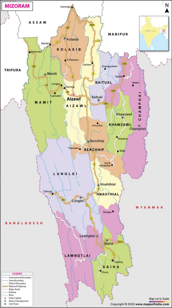 What are the Key Facts of Mizoram? | Mizoram Facts - Answers