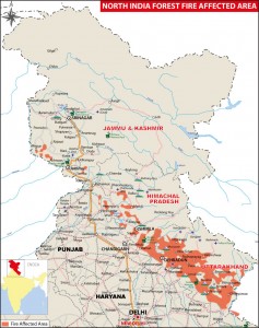 North India Uttarakhand Forest Fires: Death Toll Reaches Seven | Map in ...