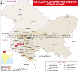 Bus Carrying 50 People Falls into Stream in Rajouri district (J&K ...