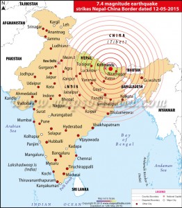 Areas Affected by Earthquake in India | Map in News