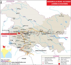 5 Dead in Road Accident in North Kashmir’s Baramulla District | Map in News