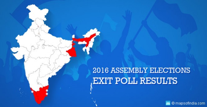 Exit Poll Results of 2016 assembly elections - Kerala, Tamil Nadu, West ...