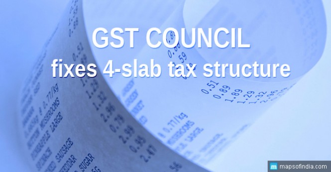 GST Rate Structure : GST Council Fixes 4-Tier Tax Structure - Government