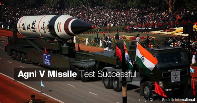India's Longest Range Agni-V Successfully Tested, China Covered - India