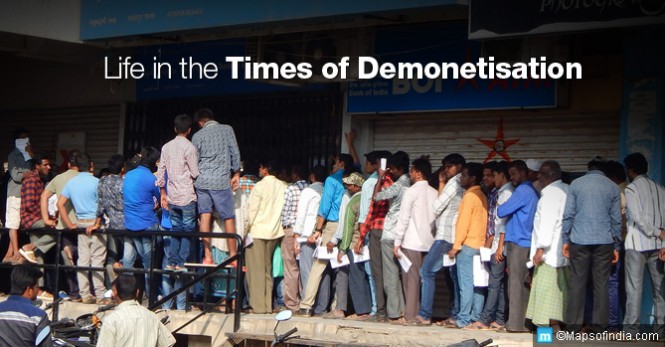 Era of Demonetization in India and Common Man Frustration - India