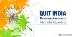 Quit India Movement Platinum Anniversary - History