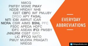 Important Abbreviations related to Government bodies and programmes ...