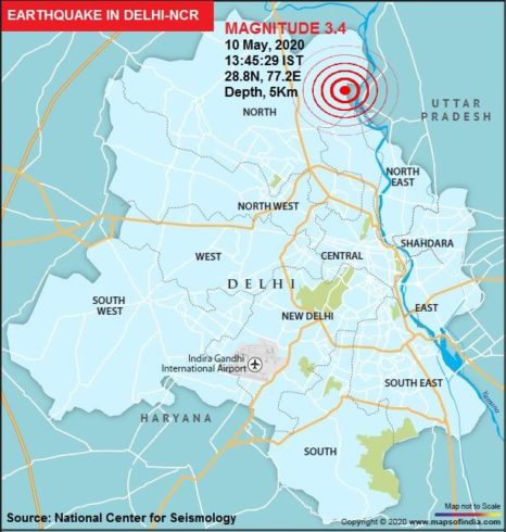 Earthquake of Magnitude 3.4 Hits Delhi and Adjoining Areas on Lazy ...