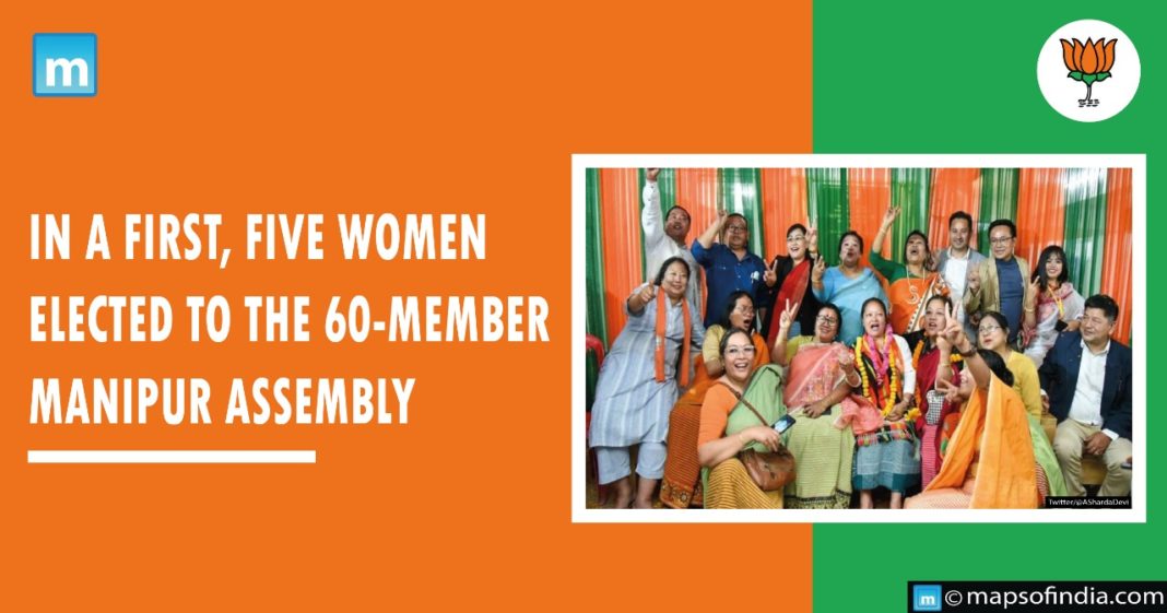 In a first, five women elected to the 60-member Manipur Assembly ...