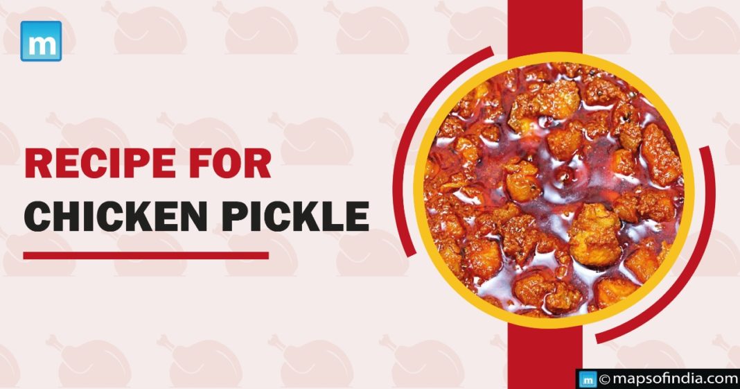 Recipe for Chicken pickle - Indian Main course Recipes