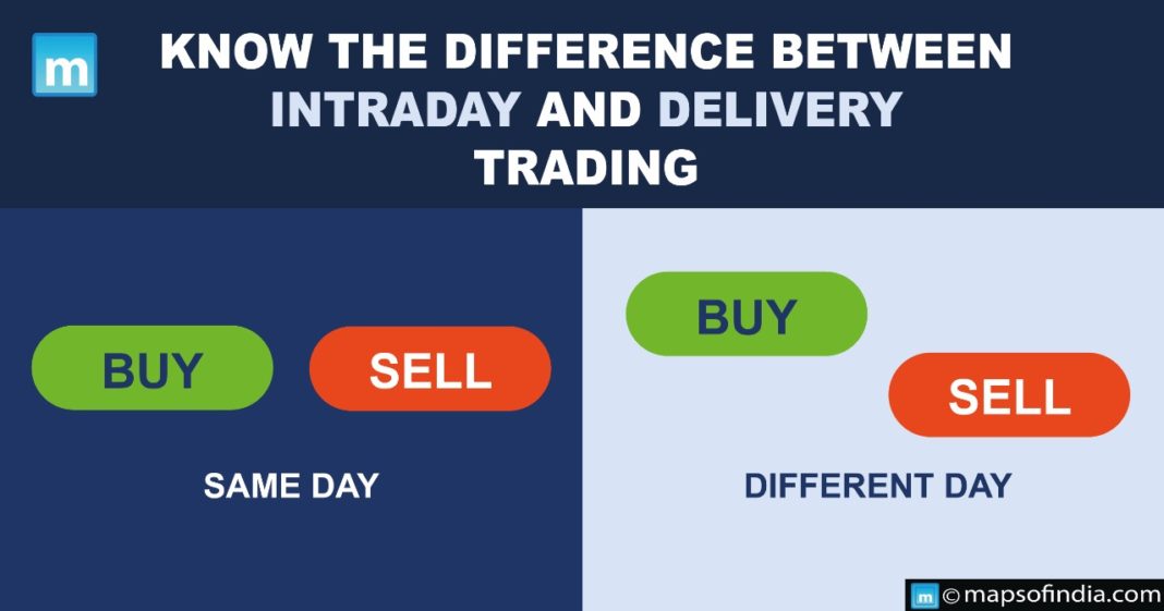 Know the difference between Intraday and Delivery Trading - Benefits