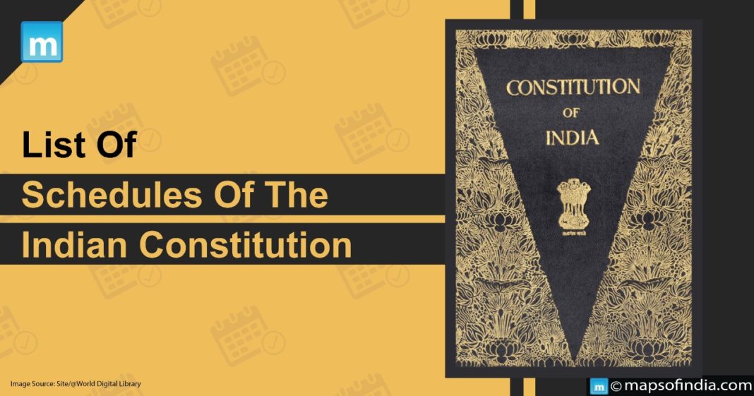 List Of Schedules Of The Indian Constitution - Education Blogs