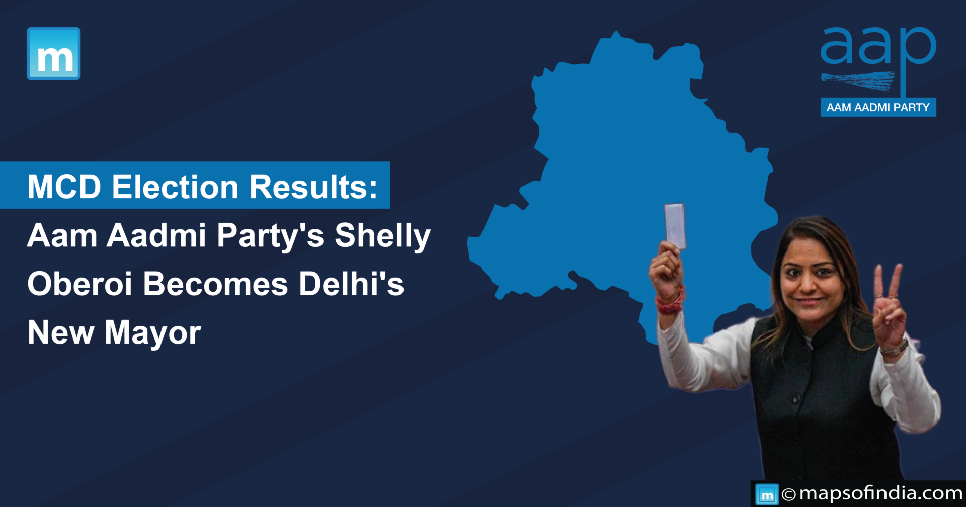MCD Election Results: Aam Admi Party’s Shelly Oberoi Becomes Delhi’s ...