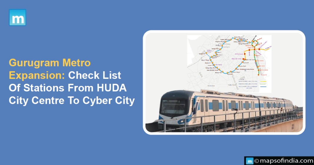 Gurugram Metro Expansion: Check List Of Stations From HUDA City Centre ...