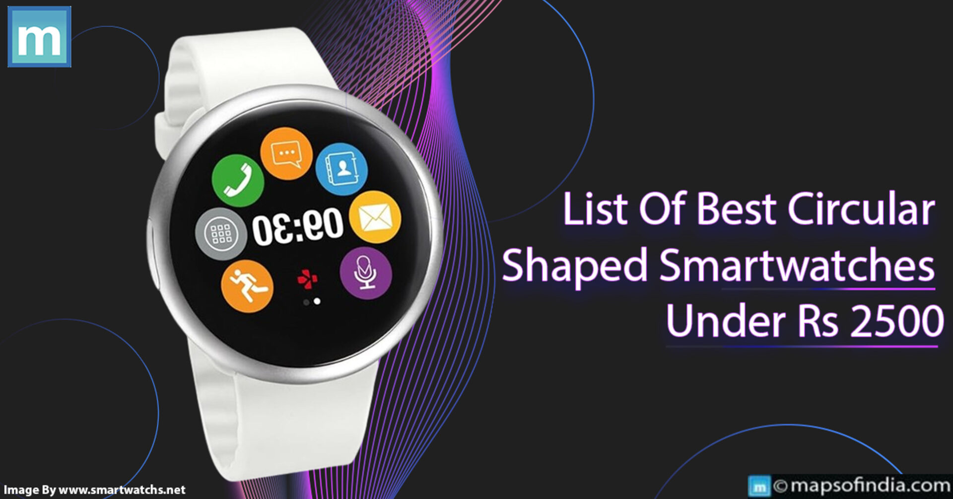 List Of Best Circular Shaped Smartwatches Under Rs. 2500 - India