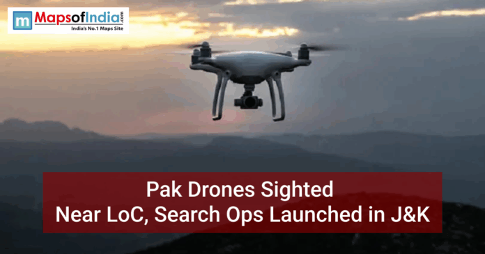 J&K Search Ops Triggered After Pakistan Drones Sighted