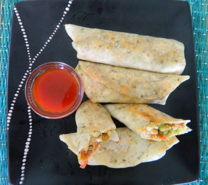 Mix Veg Wrap Recipe - Indian Main course Recipes