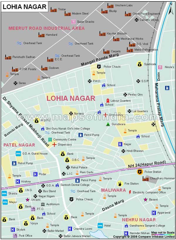 Lohia nagar Locality Map, Ghaziabad