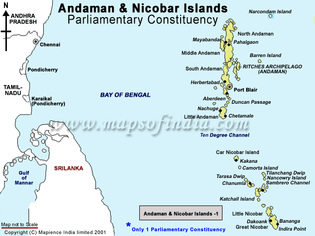 Andoman & Nicobar Parliamentary map, Parliamentary map of India ...
