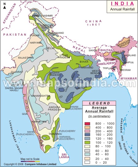 Western Ghats Mountains Map