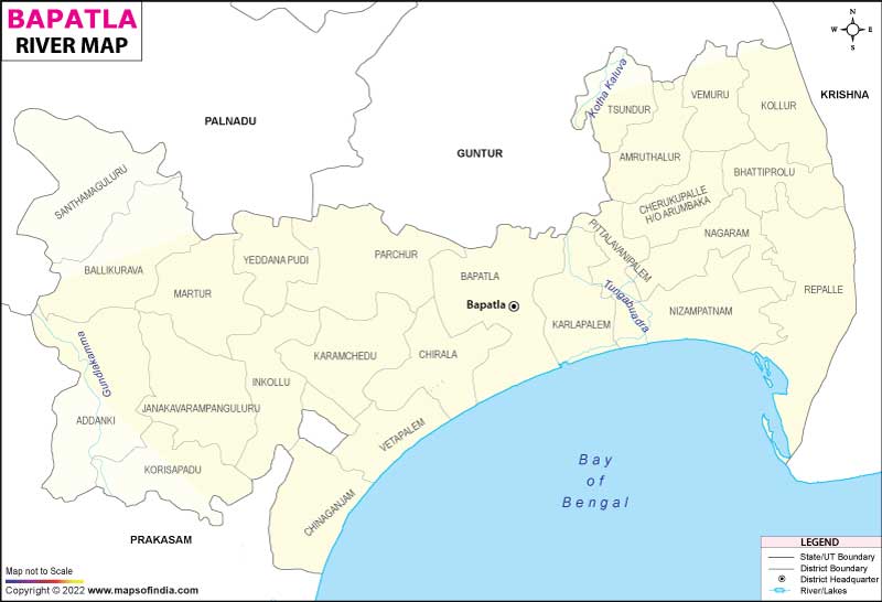 Bapatla River Map