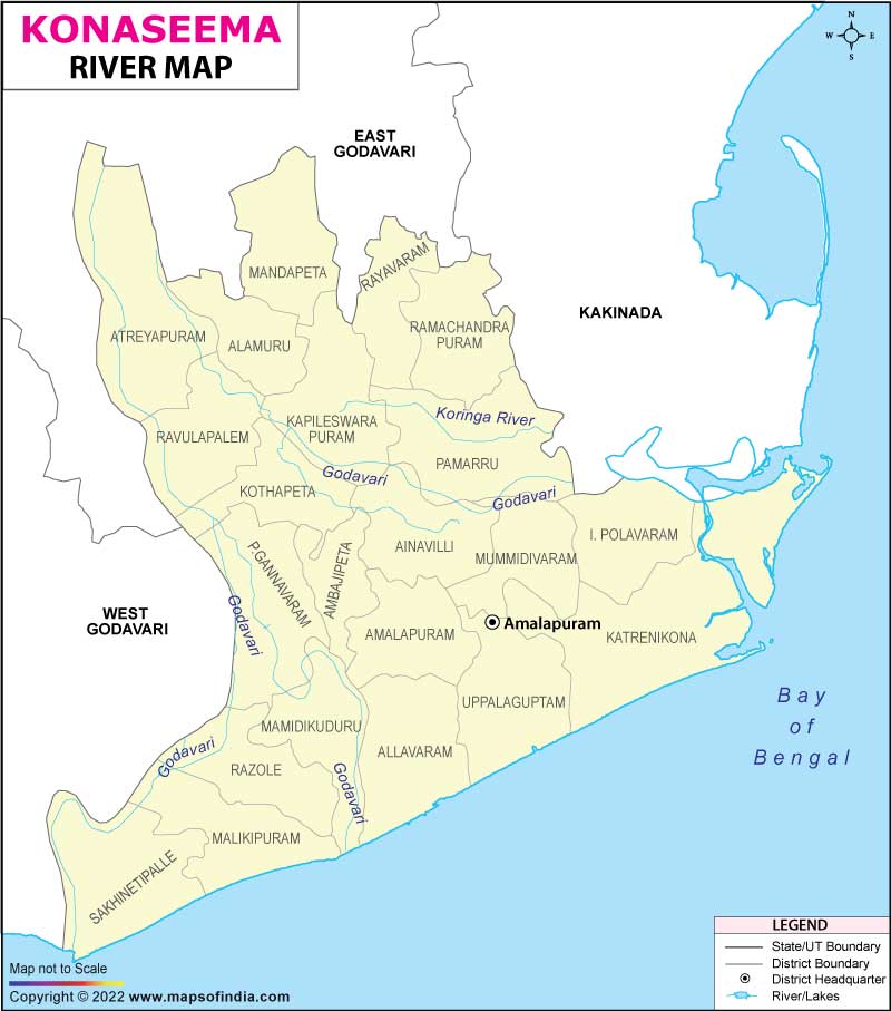 Konaseema River Map