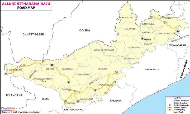 Alluri Sitharama Raju Road Map