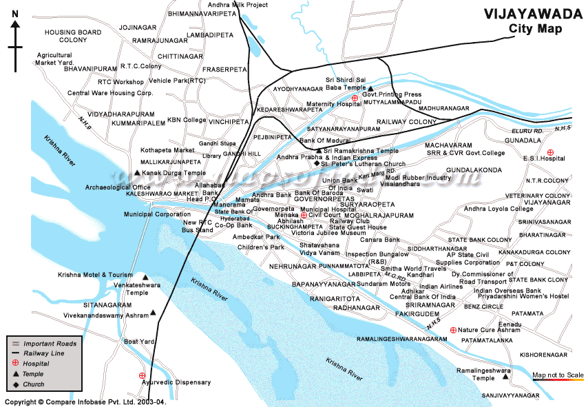 Vijayawada Railway Division Map