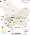 Jammu and Kashmir Map - Union Territory Information, Facts and Tourism