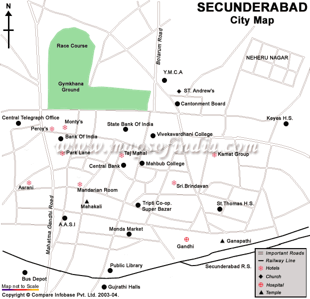Secunderabad City Map