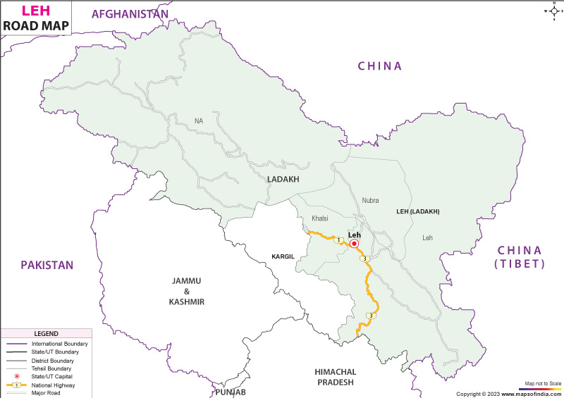 Leh Road Map