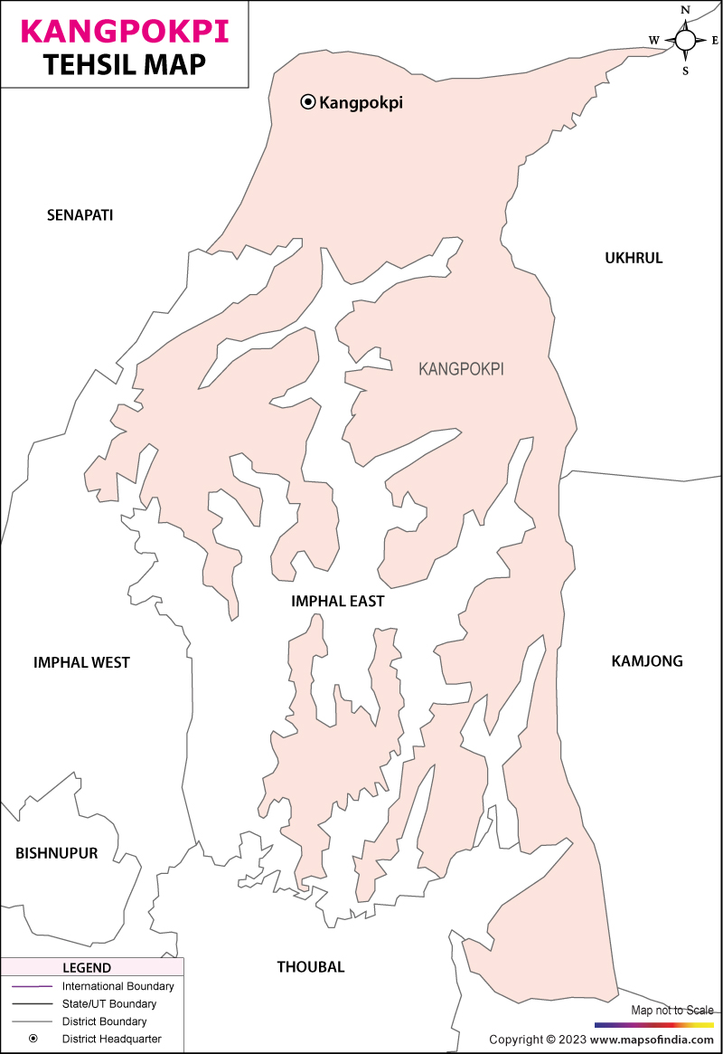 Kangpokpi Tehsil Map