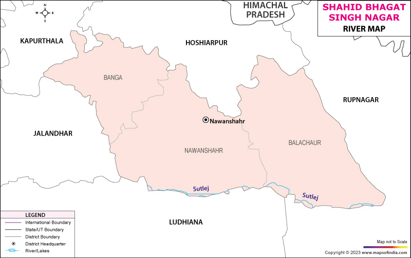 Shahid Bhagat Singh Nagar River Map